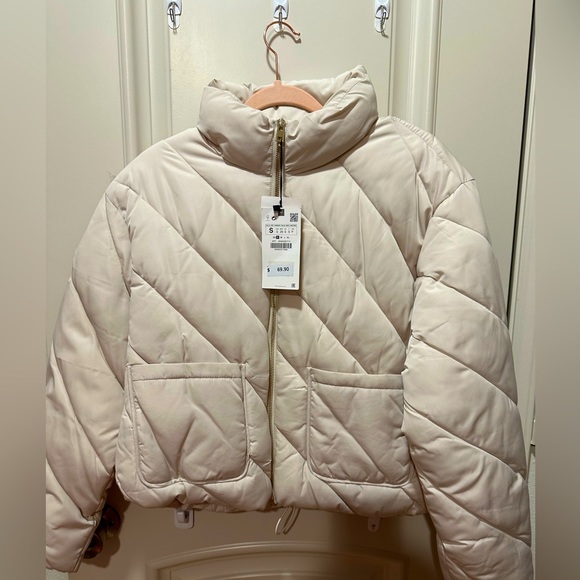 Zara | Jackets & Coats | Water And Wind Protection Diagonally Quilted ...